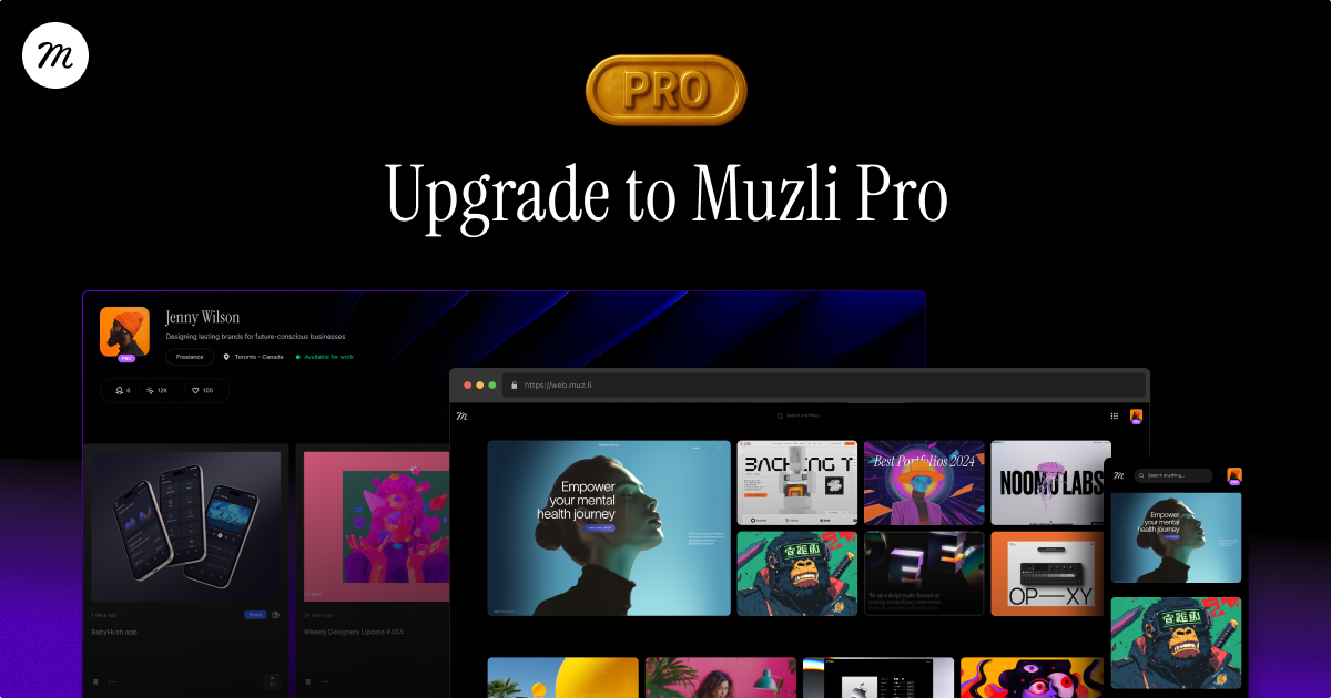 Upgrade to Muzli PRO - Premium Design Inspiration Platform